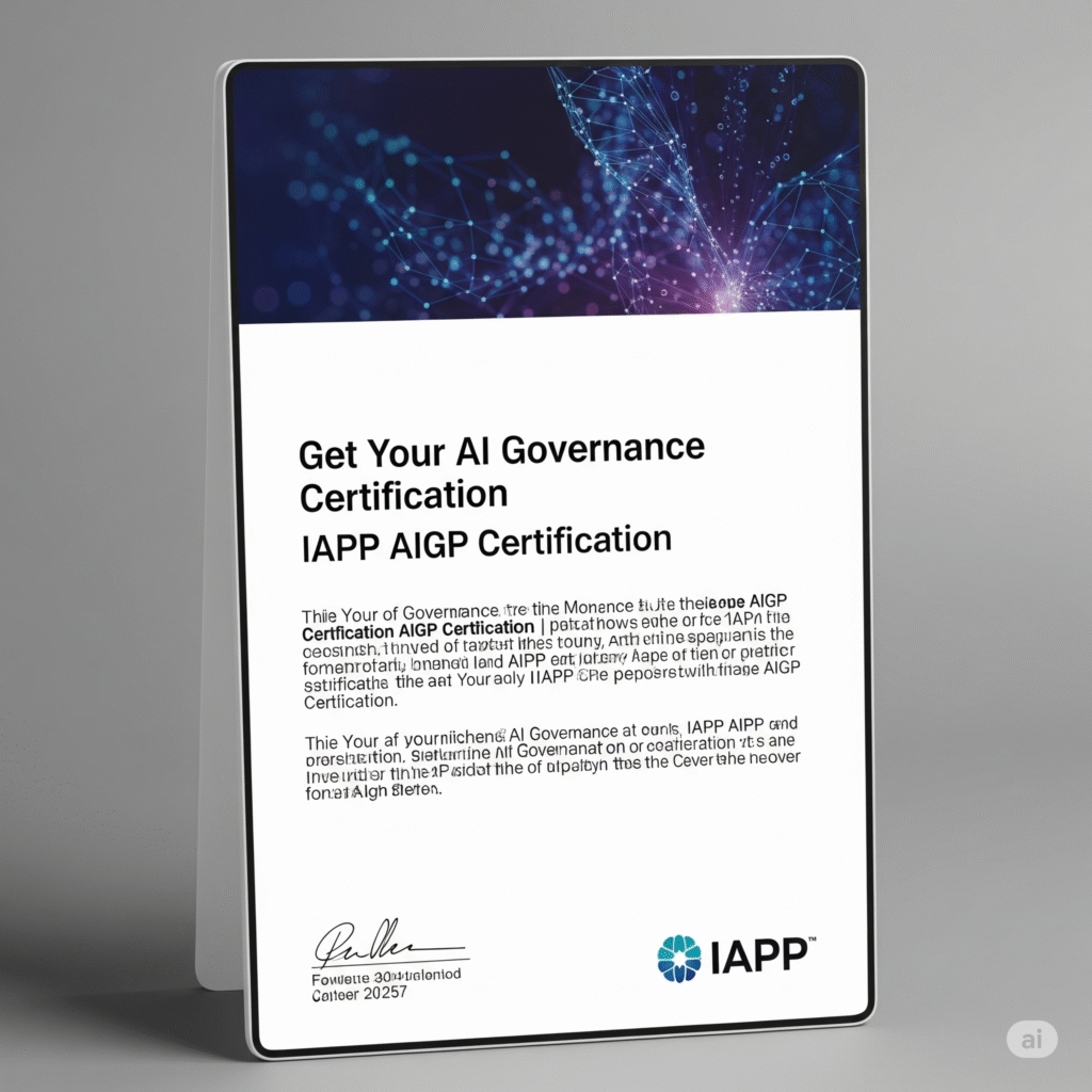 Get Your AI Governance Certification | IAPP AIGP Certification